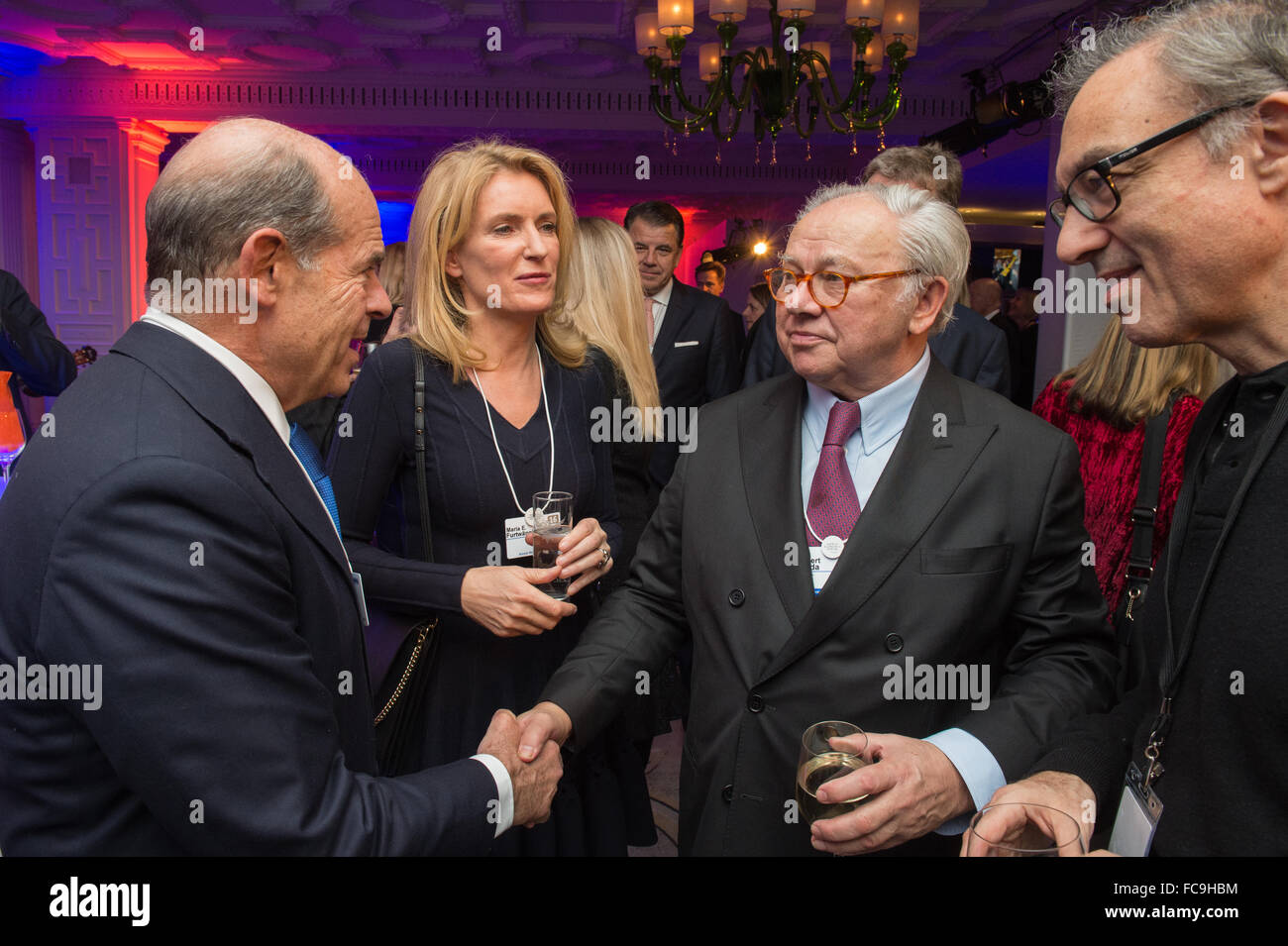 Davos, Schweiz. 20. Januar 2016. (l-R) Jeffrey Rosen (Lazard ...