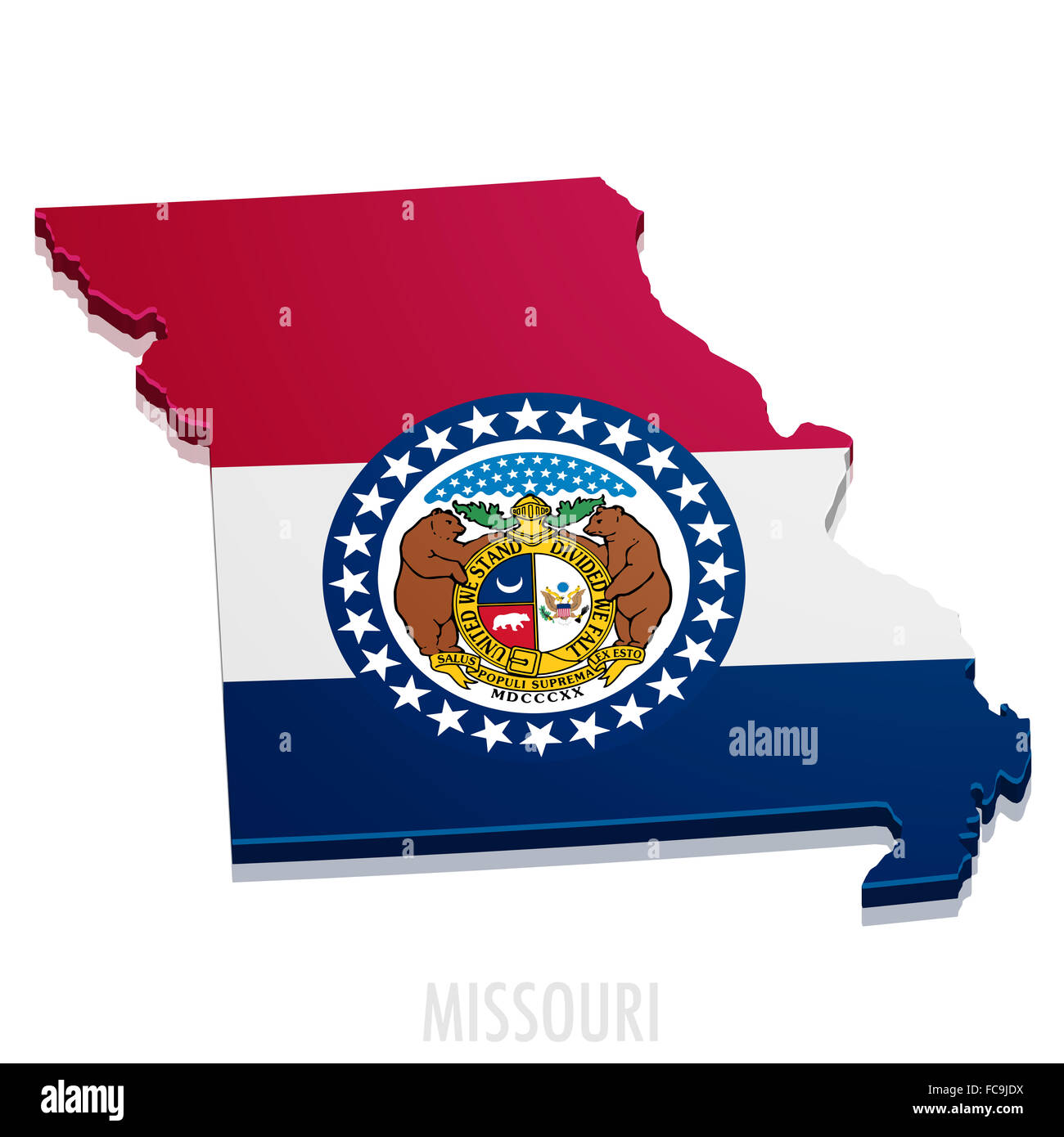 Missouri umriss -Fotos und -Bildmaterial in hoher Auflösung – Alamy