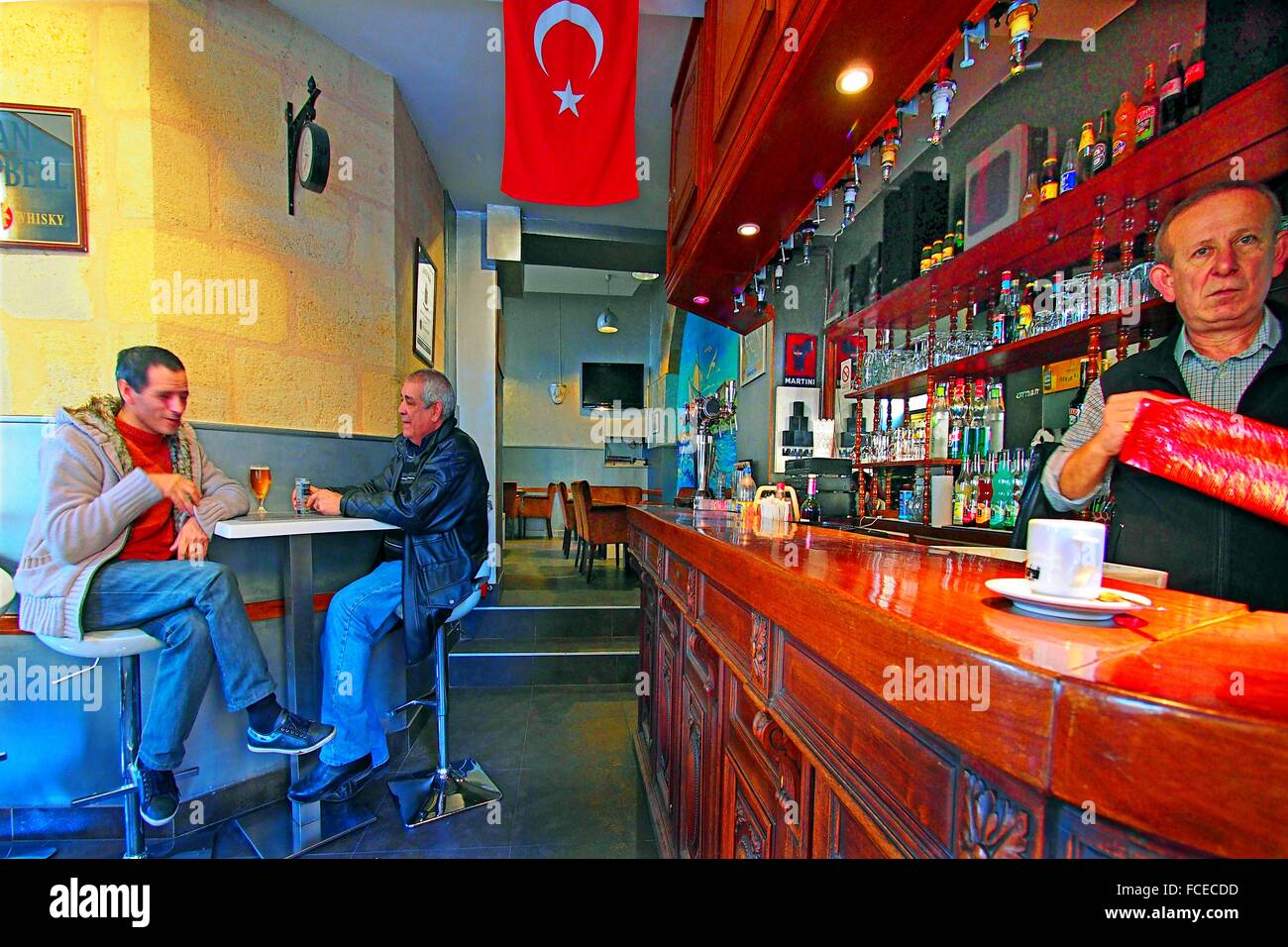 Türkische bar Le Coin du Sultan in Bordeaux, Gironde, Aquitanien ...