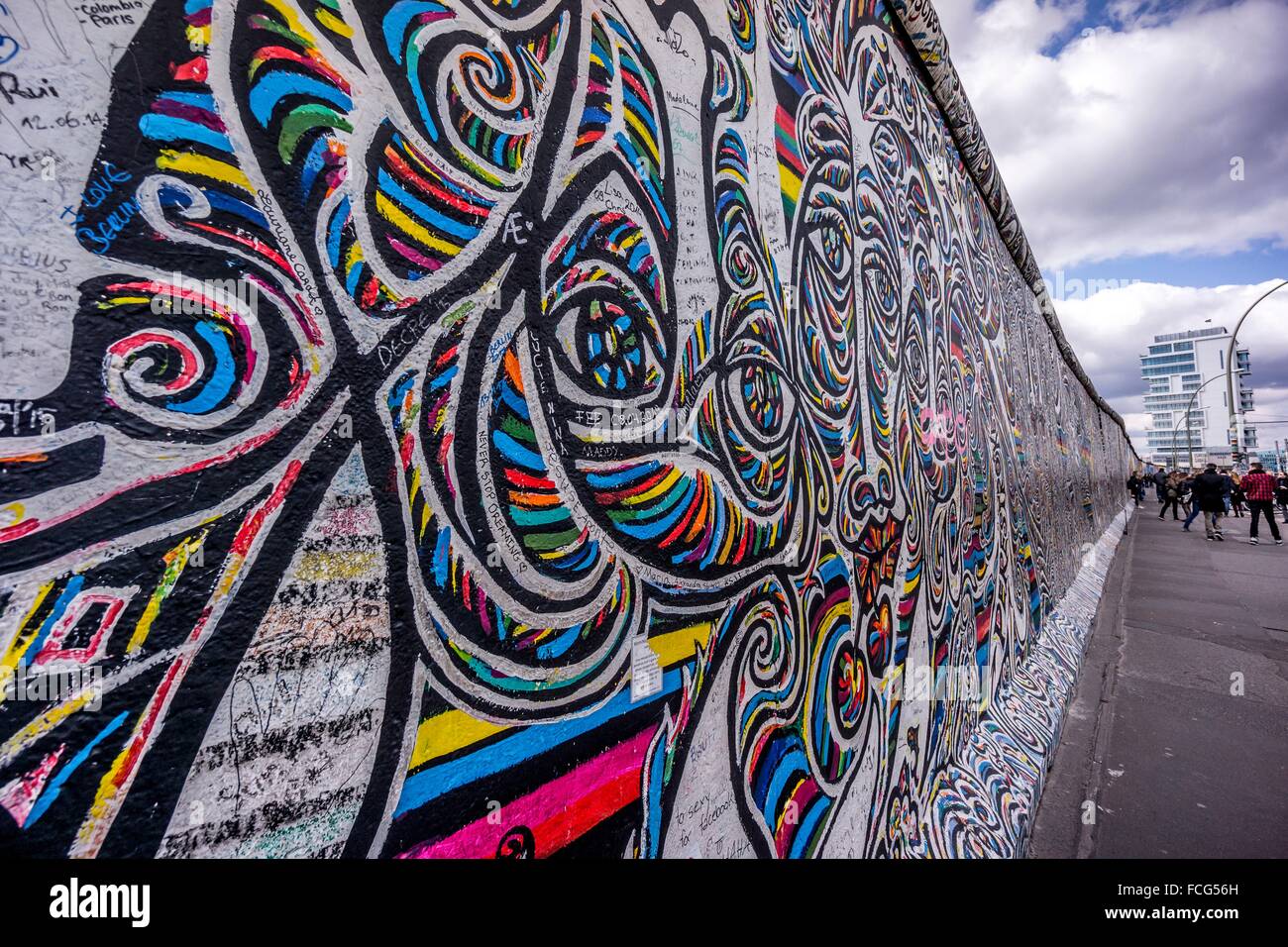 Berliner Mauer (Berliner Mauer), Berlin, Deutschland Stockfotografie ...