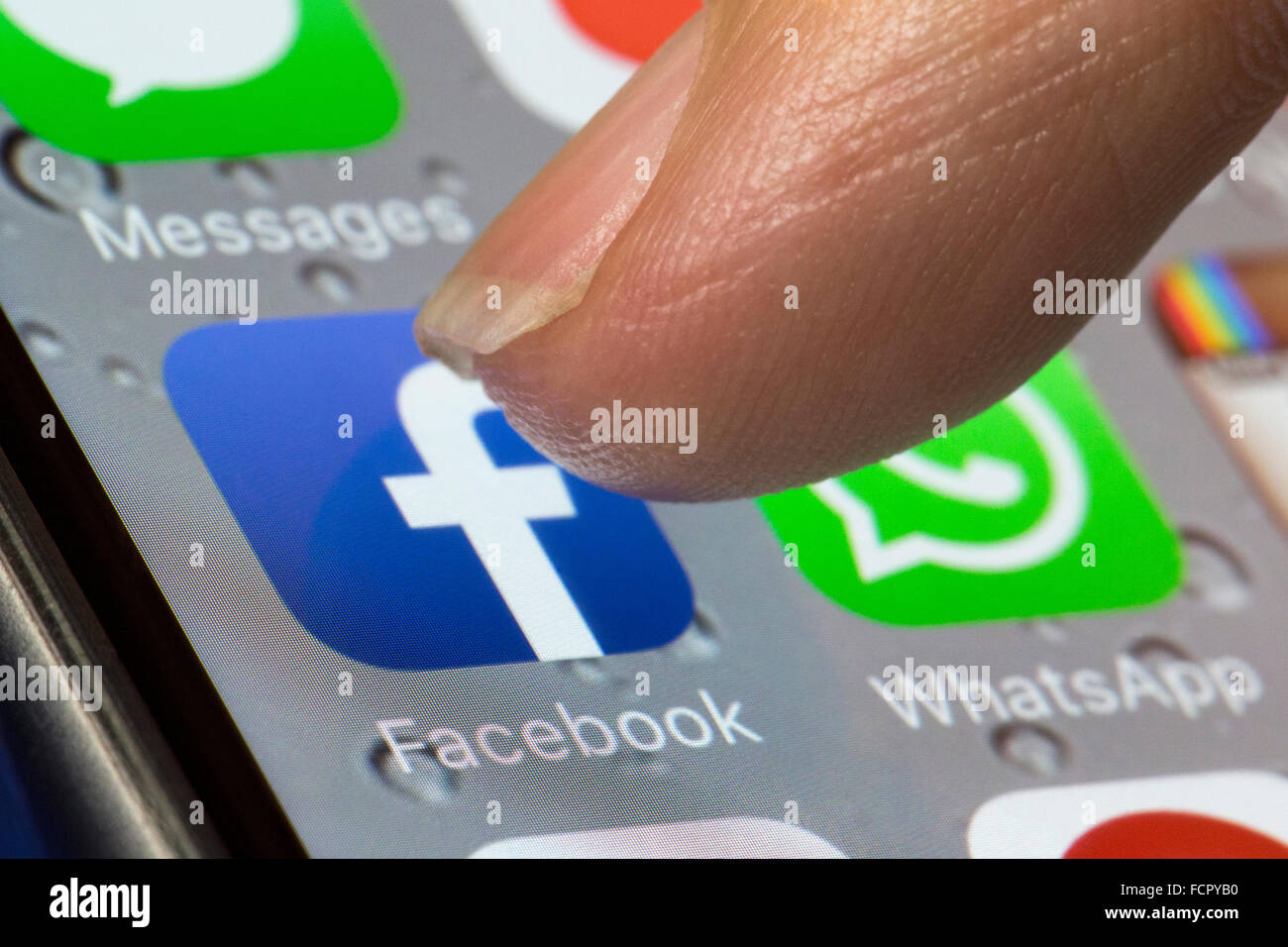 Facebook logo icon -Fotos und -Bildmaterial in hoher Auflösung – Alamy