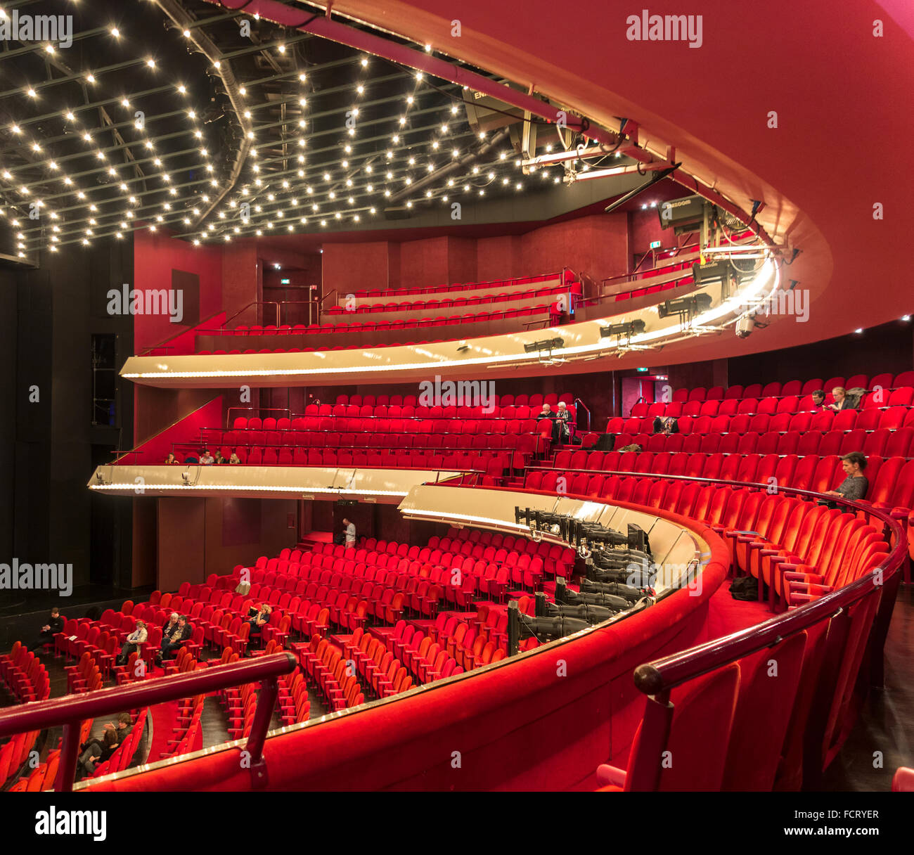 Amsterdam Stopera Interieur: Dutch National Oper Gebäude Theater, mit ...