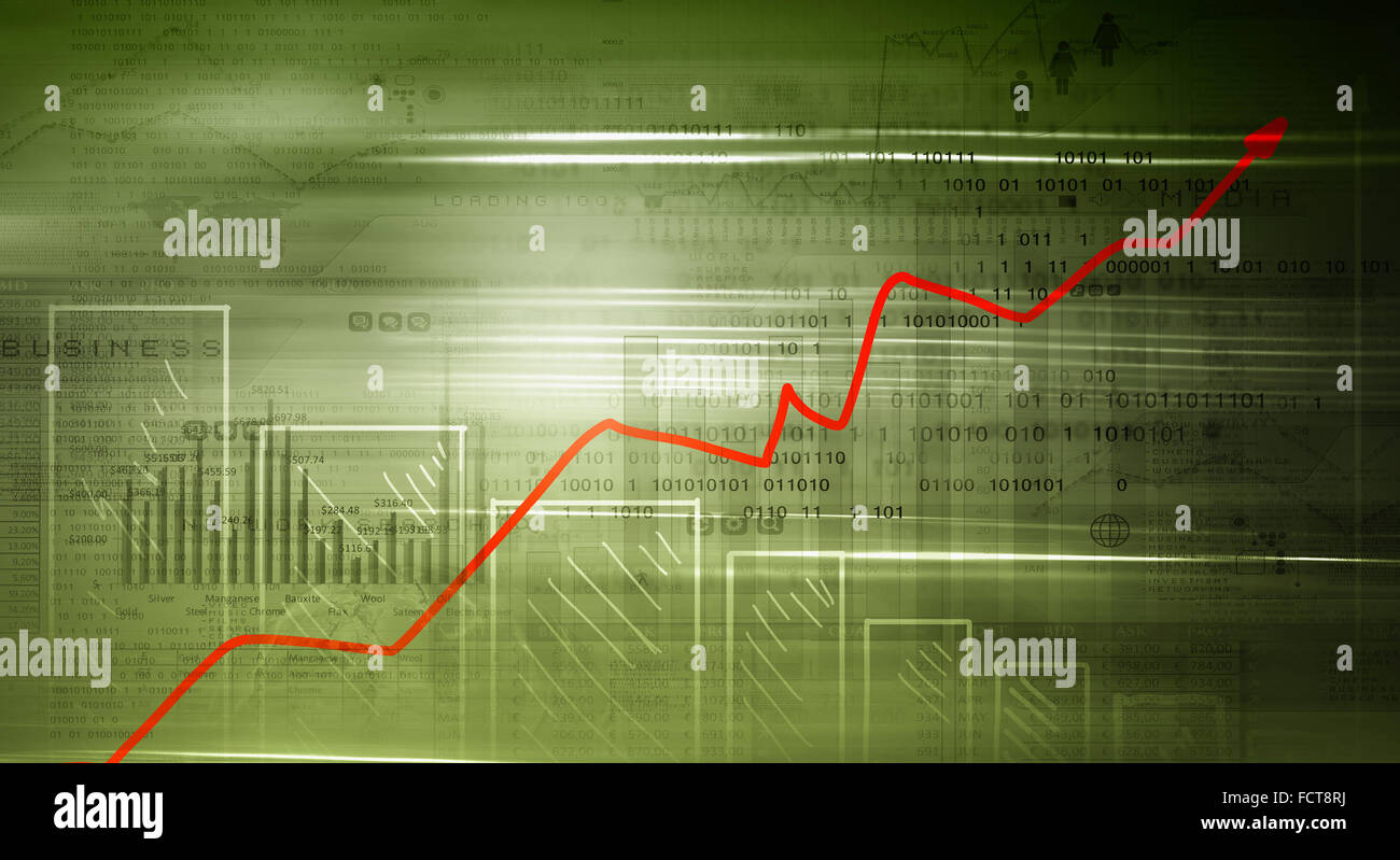 Digitalen Hintergrundbild mit Diagrammen und Grafiken Stockfotografie ...