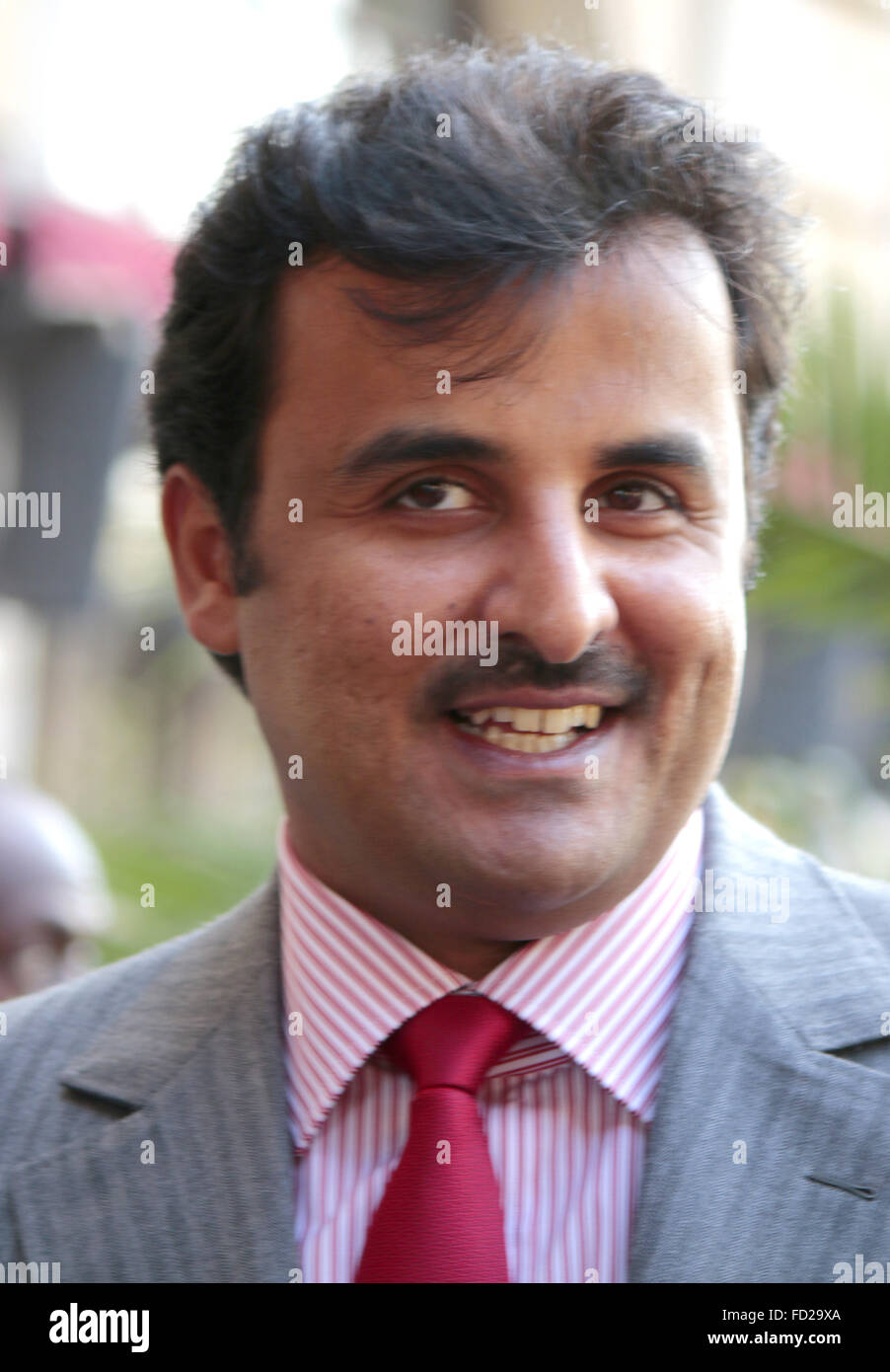 der Emir von Katar, Scheich Tamir bin Hamad bin Khalifa al Thani ...