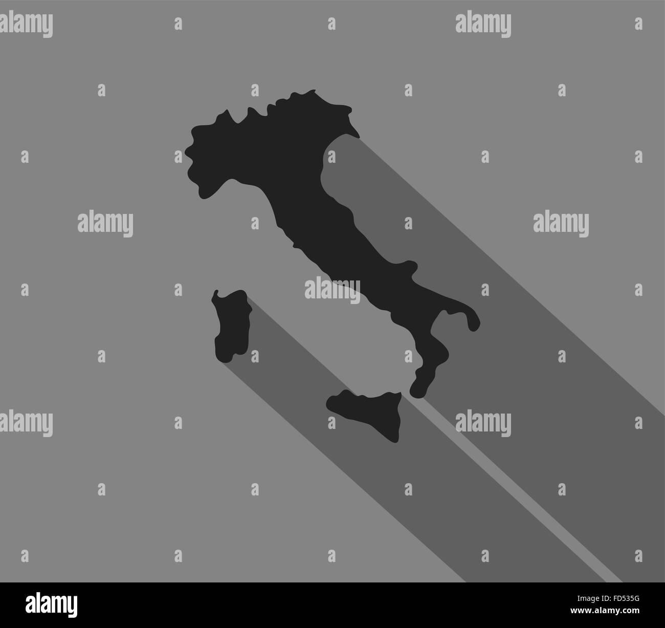 Alte landkarte italien Schwarzweiß-Stockfotos und -bilder - Alamy