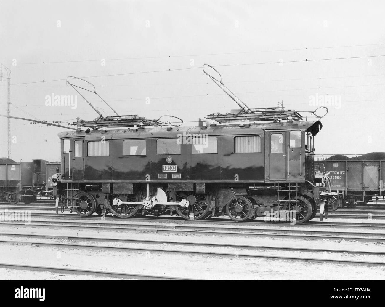 Elektrische lokomotive in deutschland Schwarzweiß-Stockfotos und ...