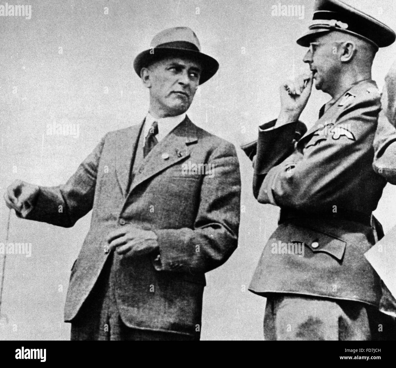 Max Faust und Heinrich Himmler in Auschwitz Stockfotografie - Alamy