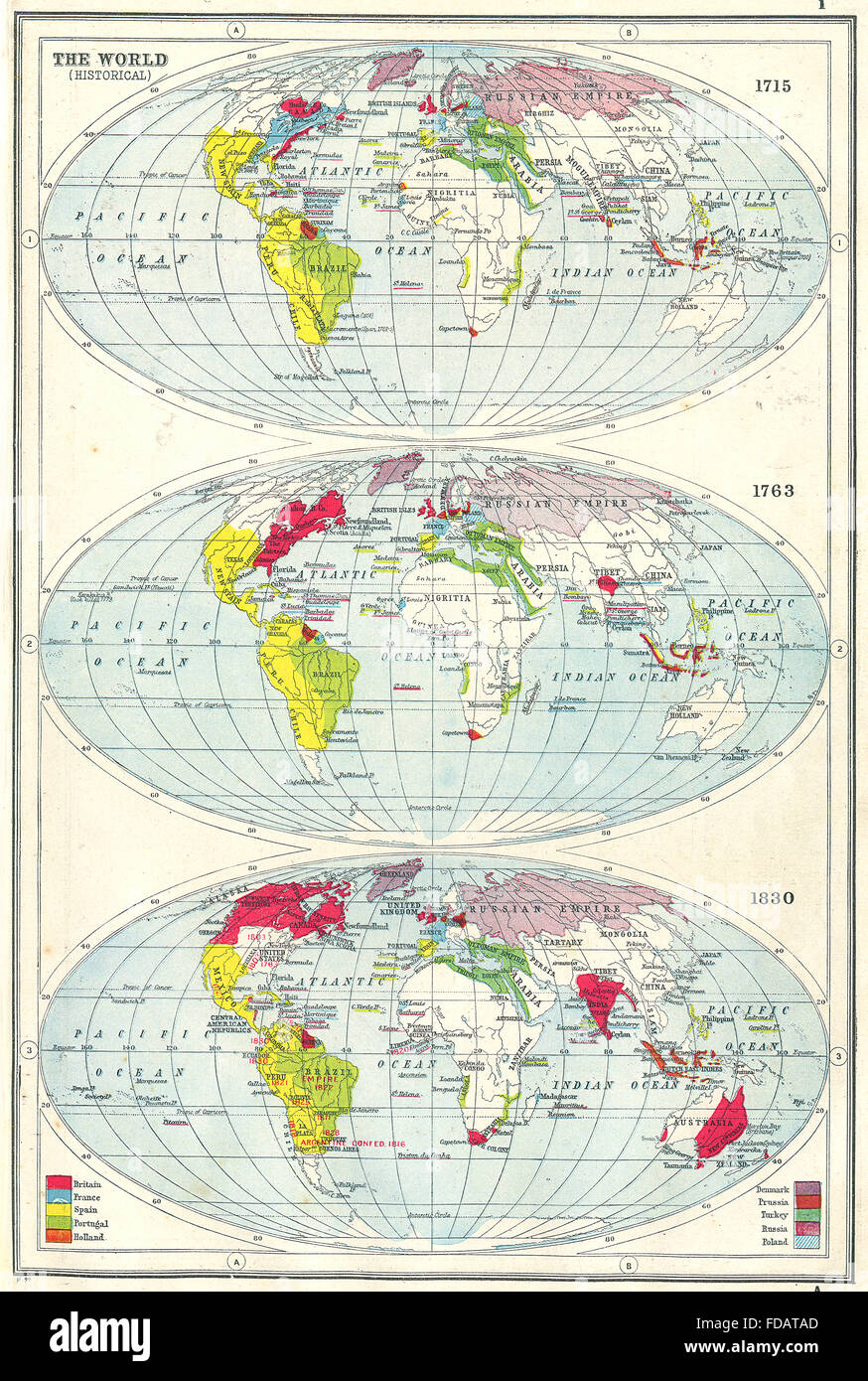 Historische weltkarte -Fotos und -Bildmaterial in hoher Auflösung – Alamy