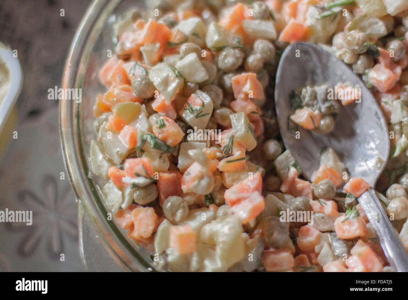 Der Russische Salat Oder Salat Stockfotos und -bilder Kaufen - Alamy