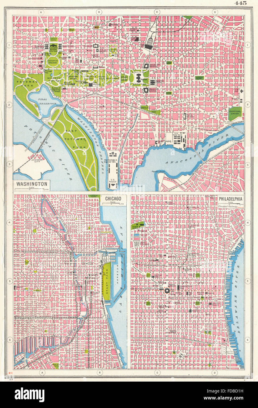 Stadtplan von philadelphia 1920 -Fotos und -Bildmaterial in hoher ...