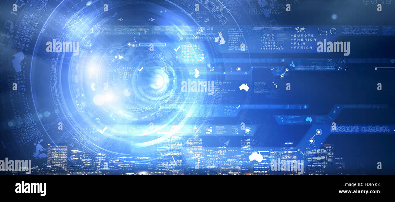 Hintergrundbild mit digitalen Diagramme und Grafiken Stockfotografie ...