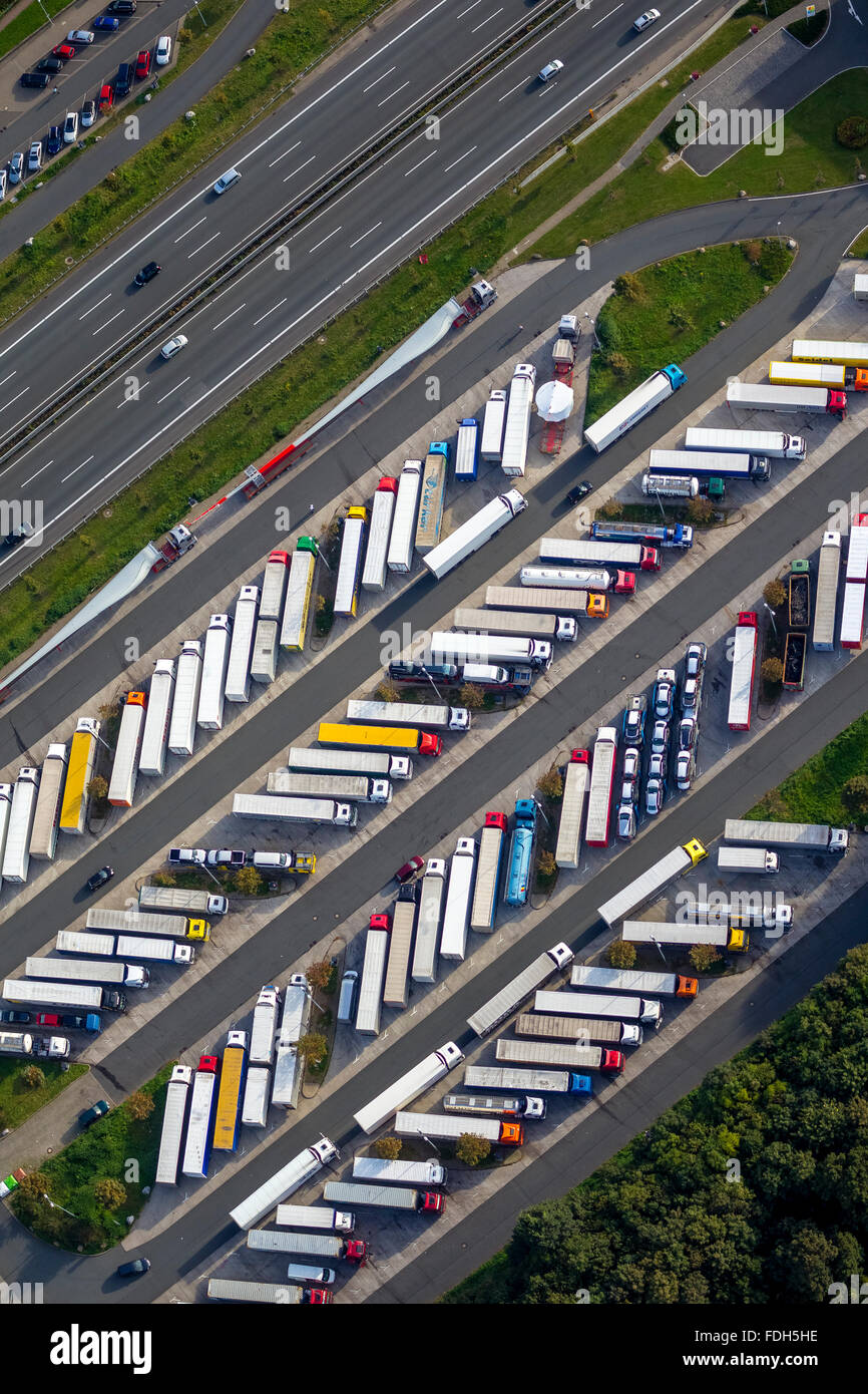 Autobahn Restaurant Rhynern, LKW-Parkplatz, Fahrzeiten, Fischgräten ...