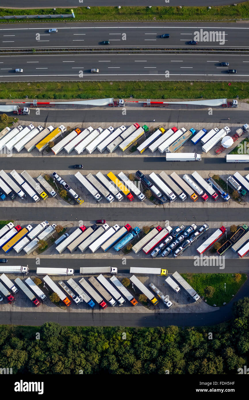 Autobahn Restaurant Rhynern, LKW-Parkplatz, Fahrzeiten, Fischgräten ...