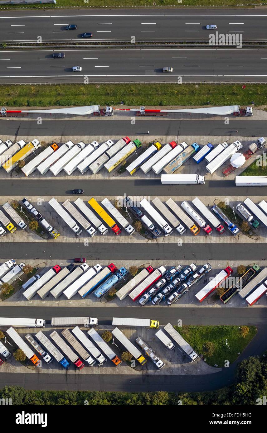 Autobahn Restaurant Rhynern, LKW-Parkplatz, Fahrzeiten, Fischgräten ...