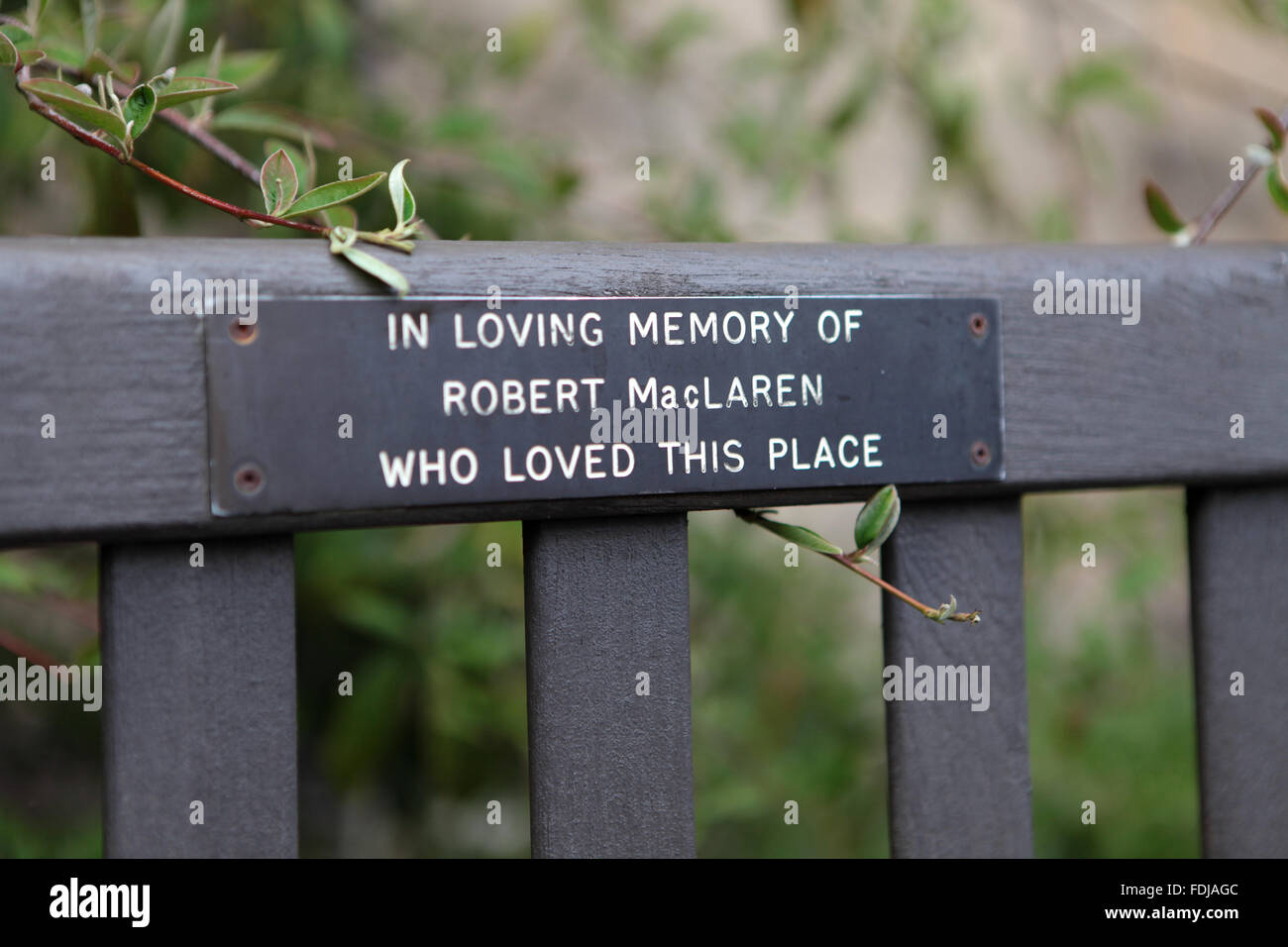 In loving Memory Bank Stockfotografie - Alamy