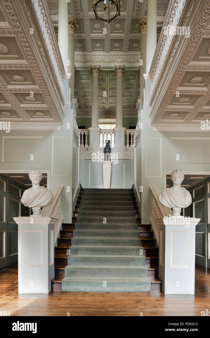 Das Treppenhaus im Vyne, Hampshire. Das Treppenhaus entstand zwischen ...