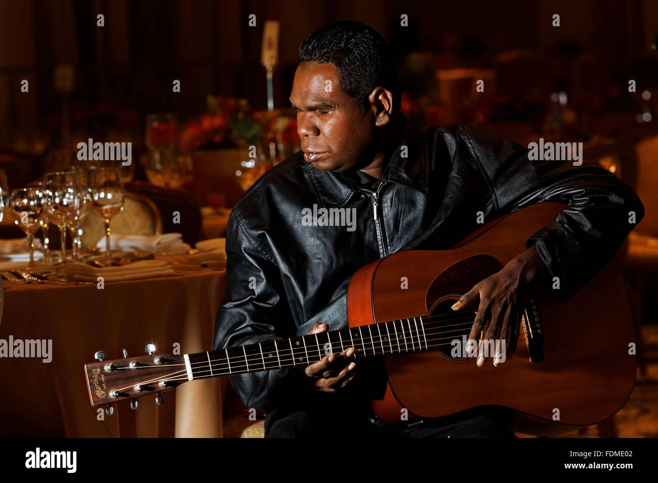 Australian Aboriginal blinde Sängerin und Songwriterin Geoffrey ...