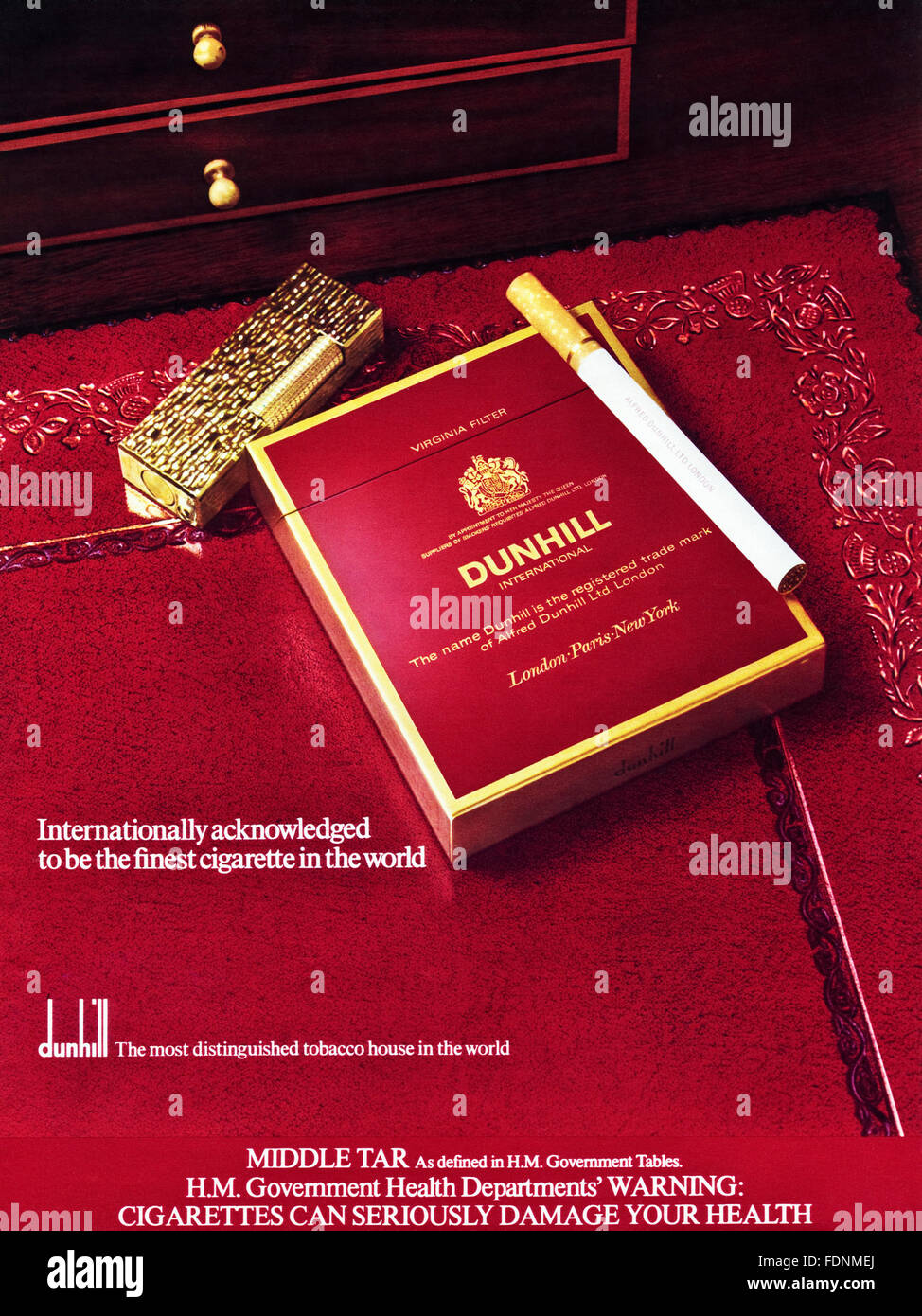 Dunhill advert Fotos und Bildmaterial in hoher Auflosung Alamy