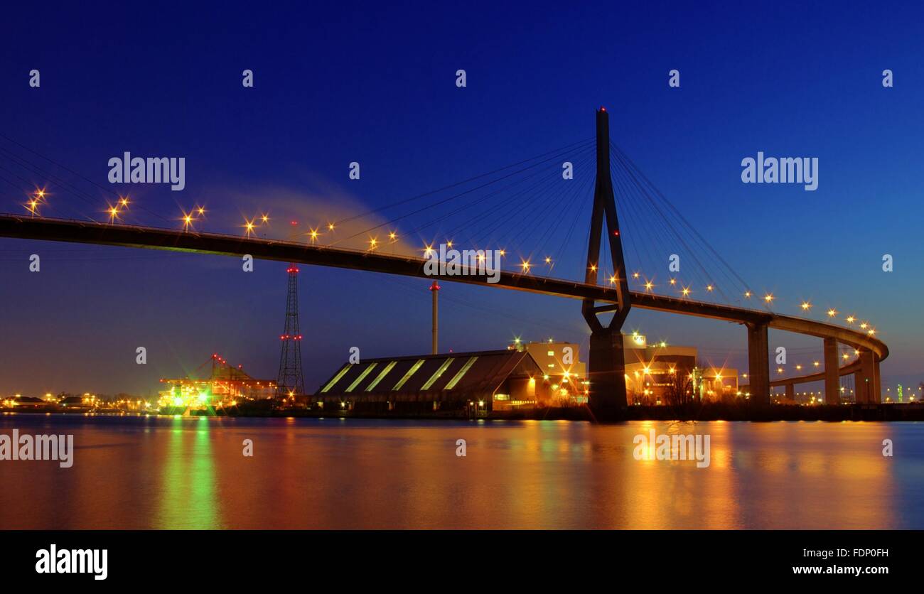 Bridge River Kohlbrand Bridge Hamburg Stockfotos und -bilder Kaufen - Alamy