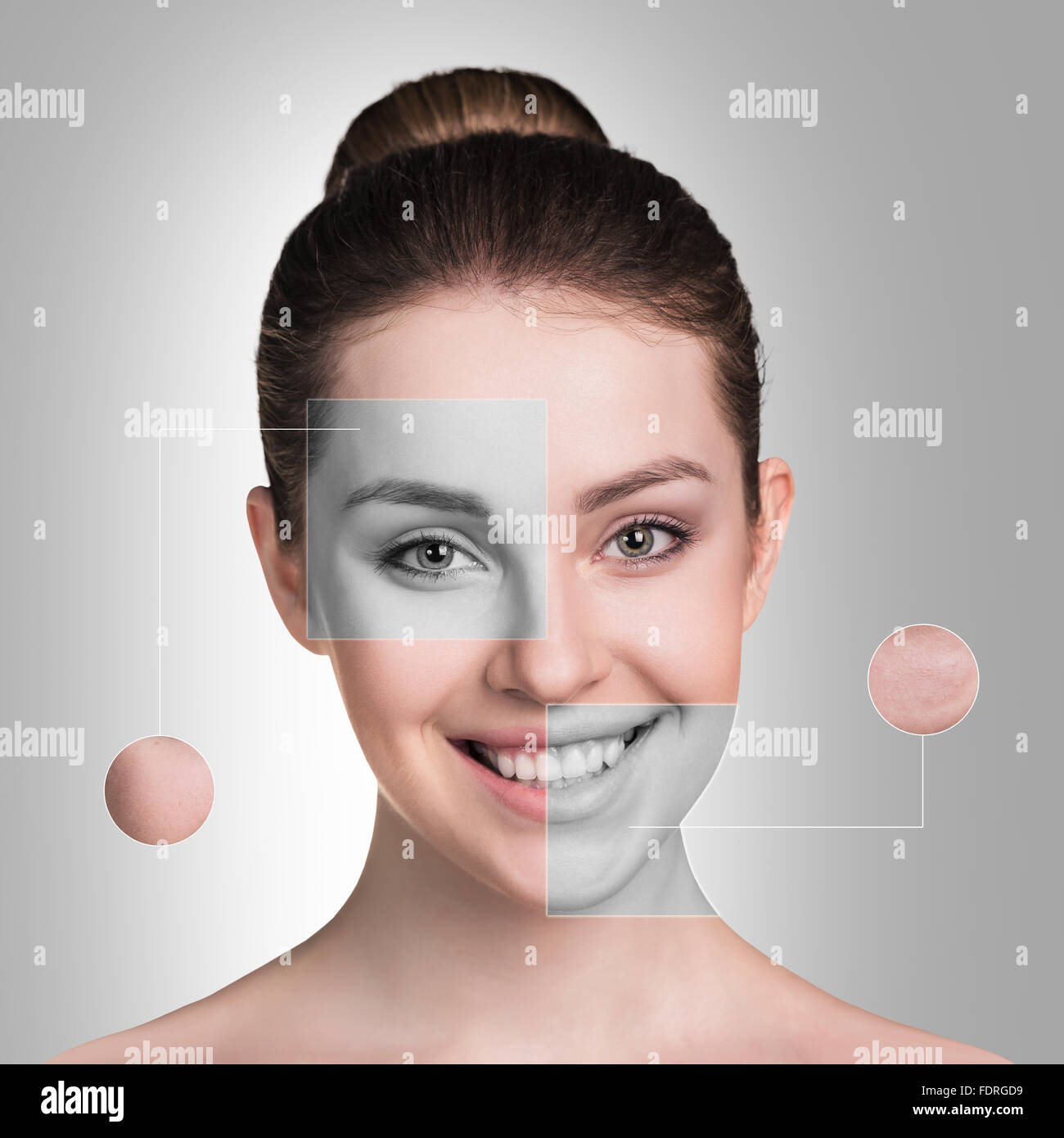 Gesichter linien -Fotos und -Bildmaterial in hoher Auflösung – Alamy