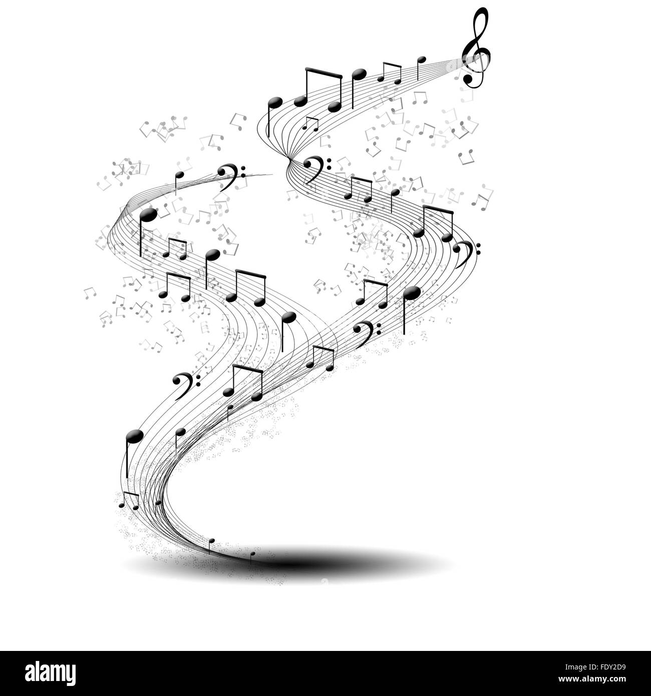 Komposition aus der Note singen auf weißen Hintergrund als Symbol der ...