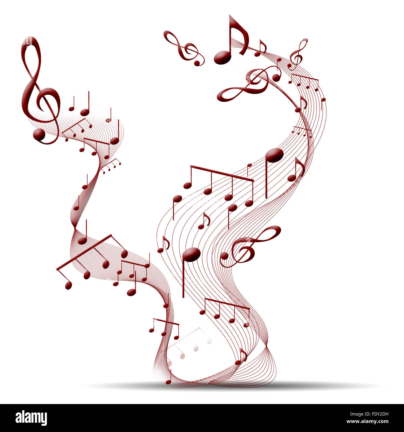 Komposition aus der Note singen auf weißen Hintergrund als Symbol der ...