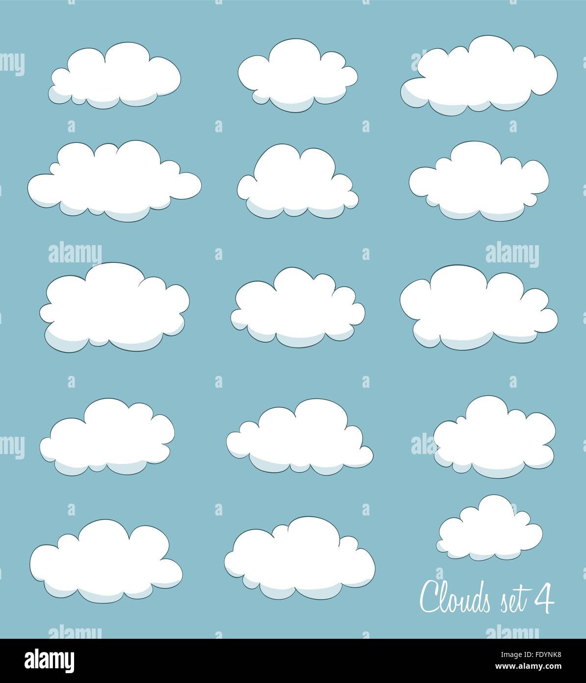 Cartoon wolken Stock-Vektorgrafiken kaufen - Alamy