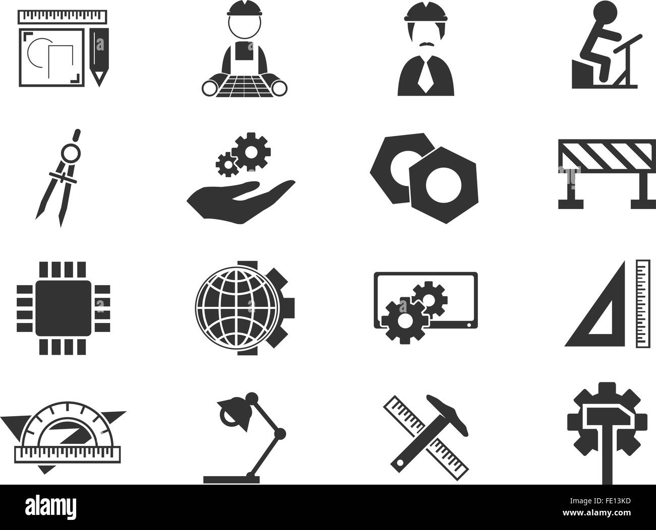 Technik Icons set Stock-Vektorgrafik - Alamy