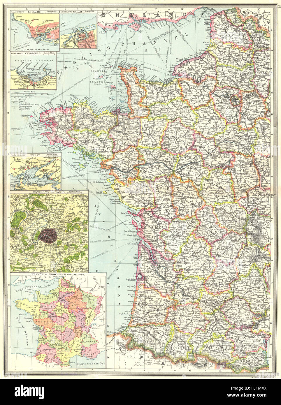 Map of brest france Stockfotos und -bilder Kaufen - Alamy