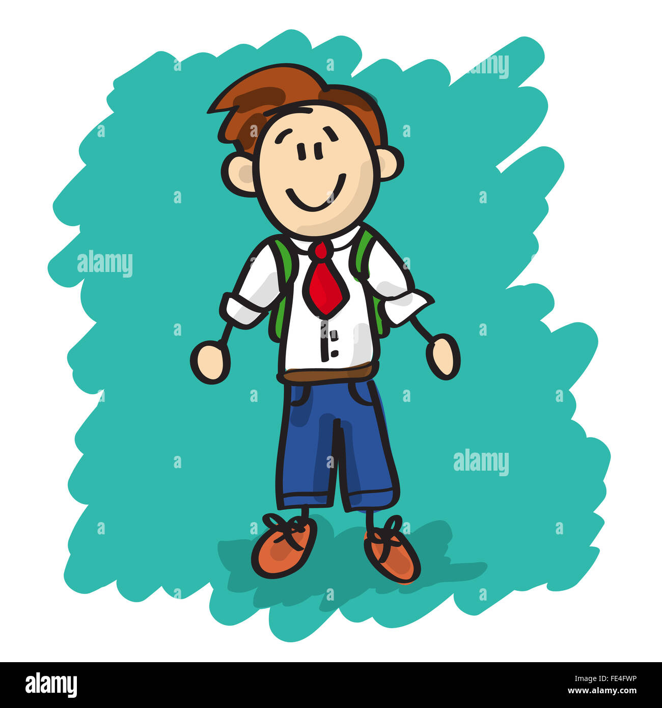 Cartoon mann rucksack -Fotos und -Bildmaterial in hoher Auflösung – Alamy