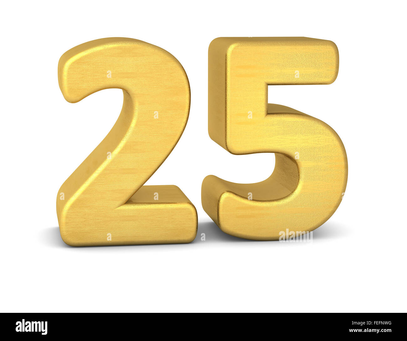 Jubiläumsnummer 25 Ausgeschnittene Stockfotos und -bilder - Alamy