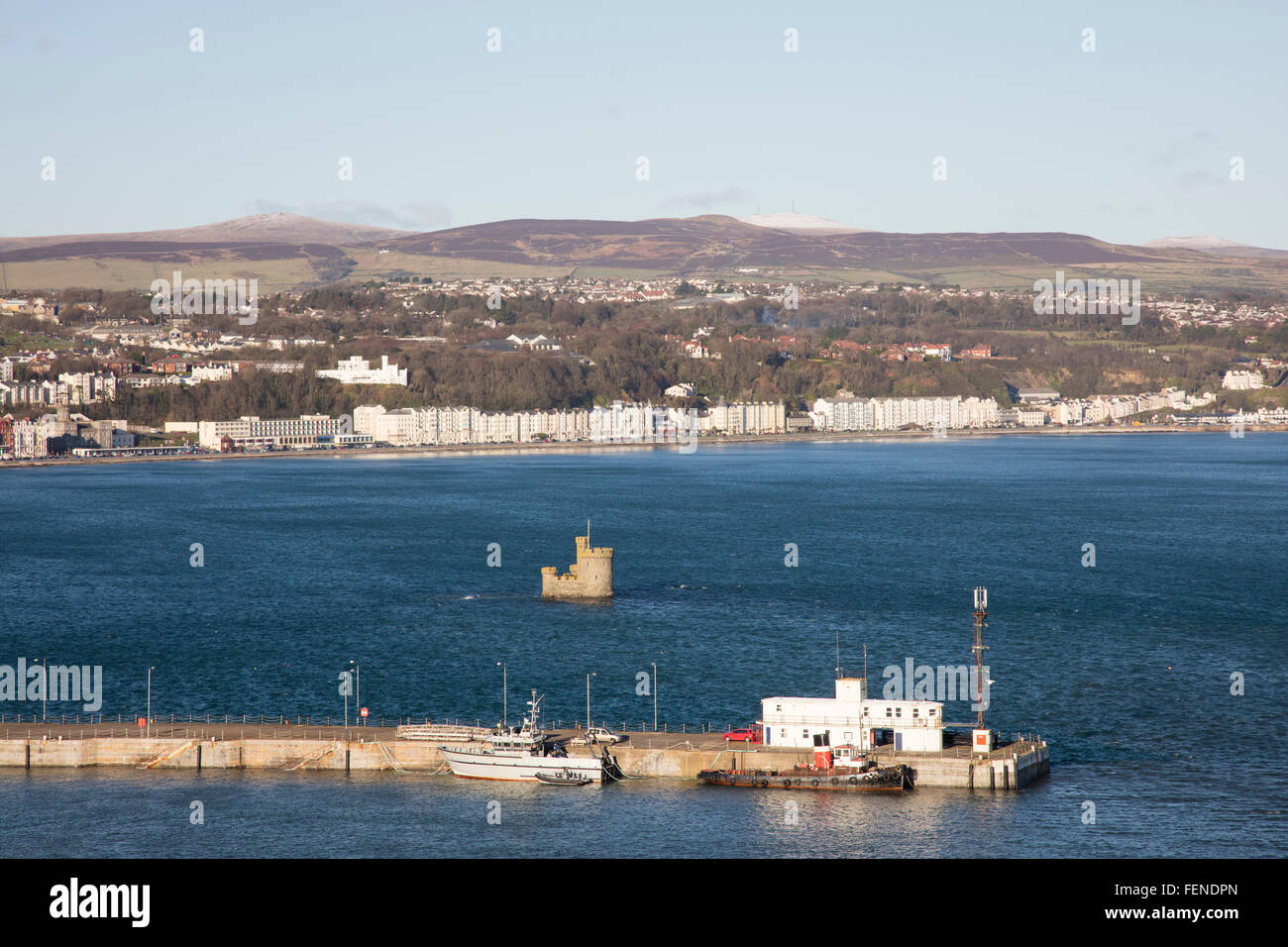 Douglas Bay und Pier, Isle Of Man Stockfotografie - Alamy