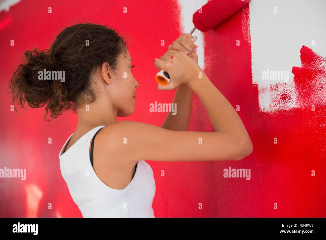 Wand rote farbe Stockfotos und -bilder Kaufen - Alamy