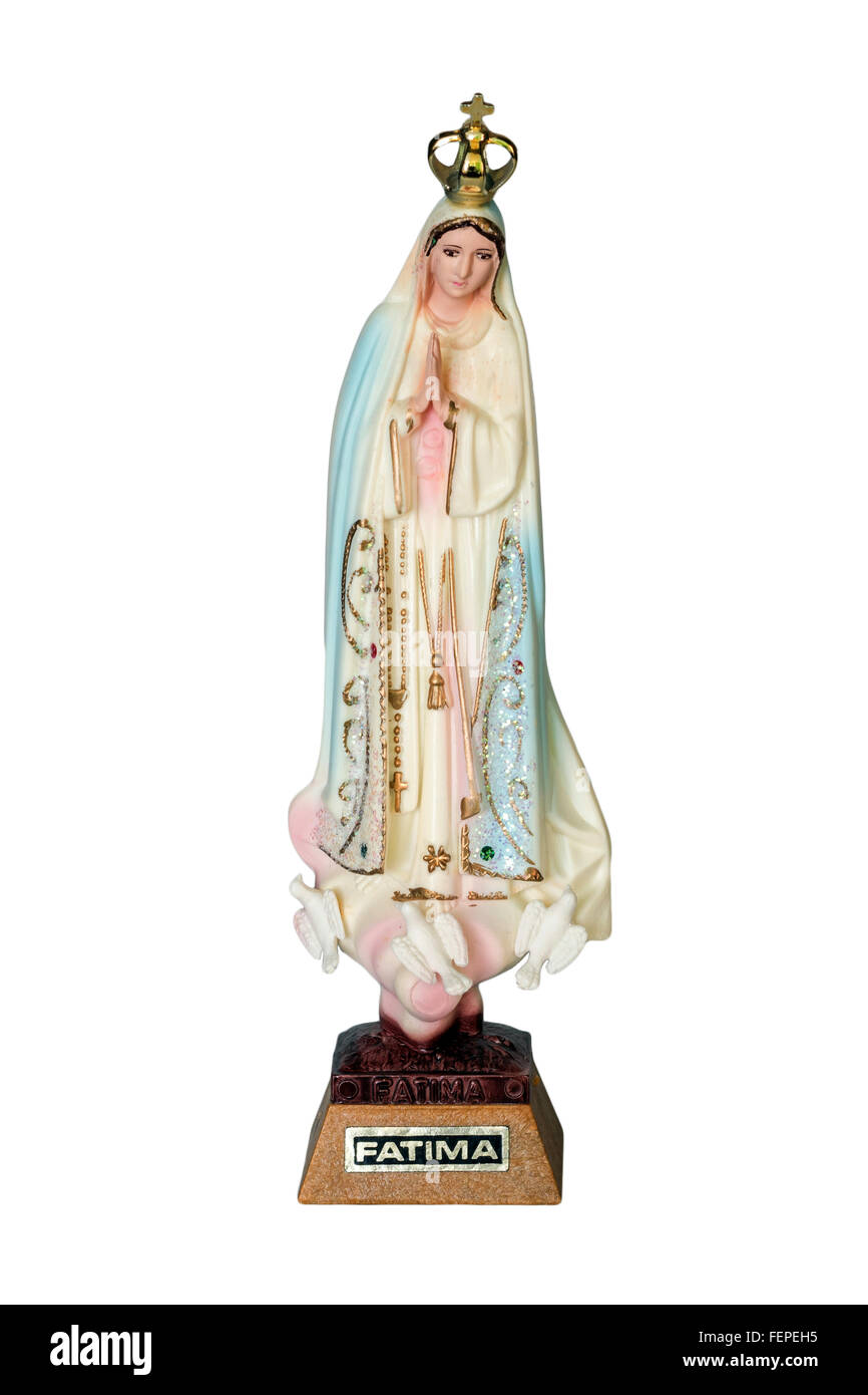 Fatima statue of virgin mary Ausgeschnittene Stockfotos und -bilder - Alamy