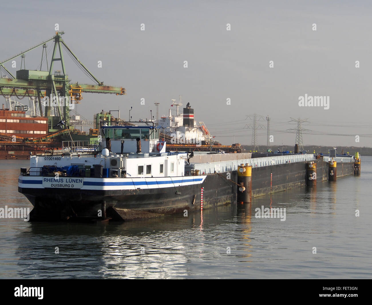 Rhenus Lünen (Schiff, 1985) ENI 07001460 Hafen von Rotterdam ...