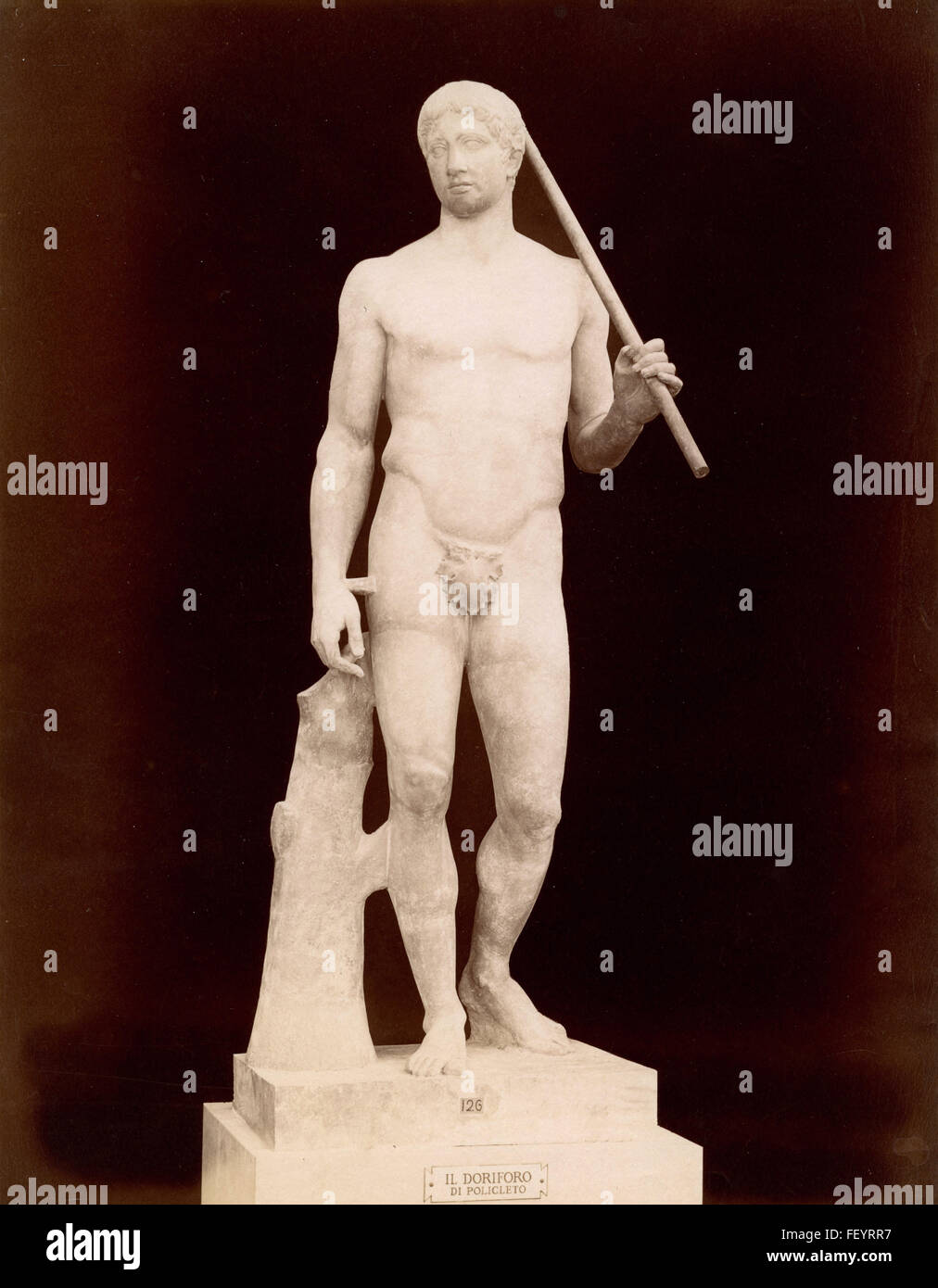 Doryphorus Policleto, griechische statue Stockfotografie - Alamy