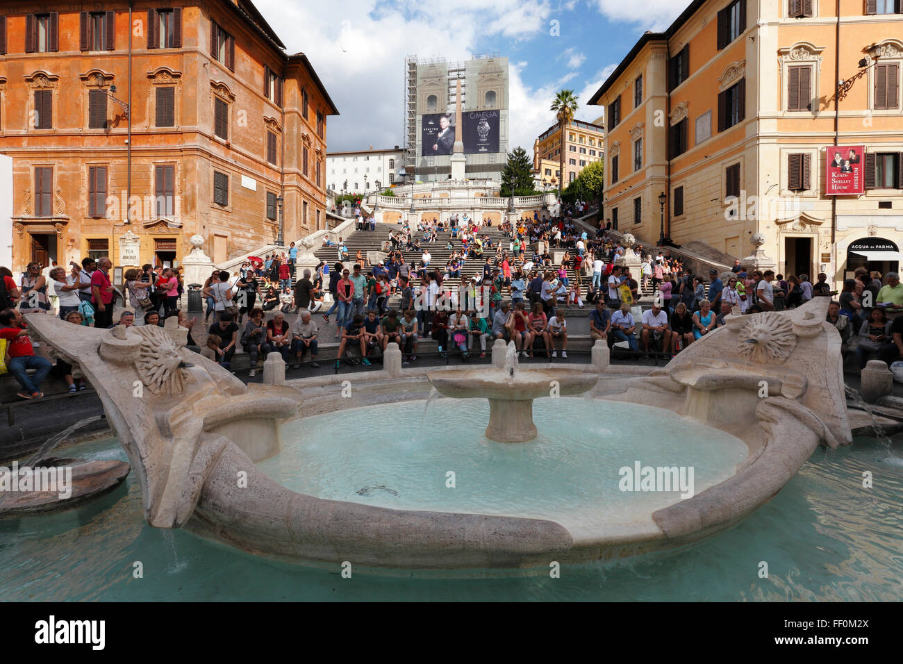 Rom - Spanische Treppe (Scalinata di Trinità dei Monti) an der Piazza ...