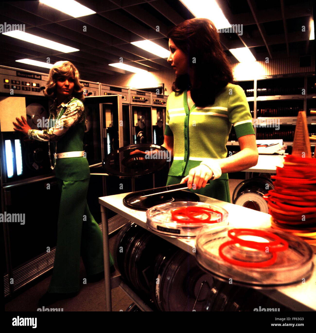 Büro, Computer, Computersystem, 70er Jahre, zusätzliche-Rechte ...