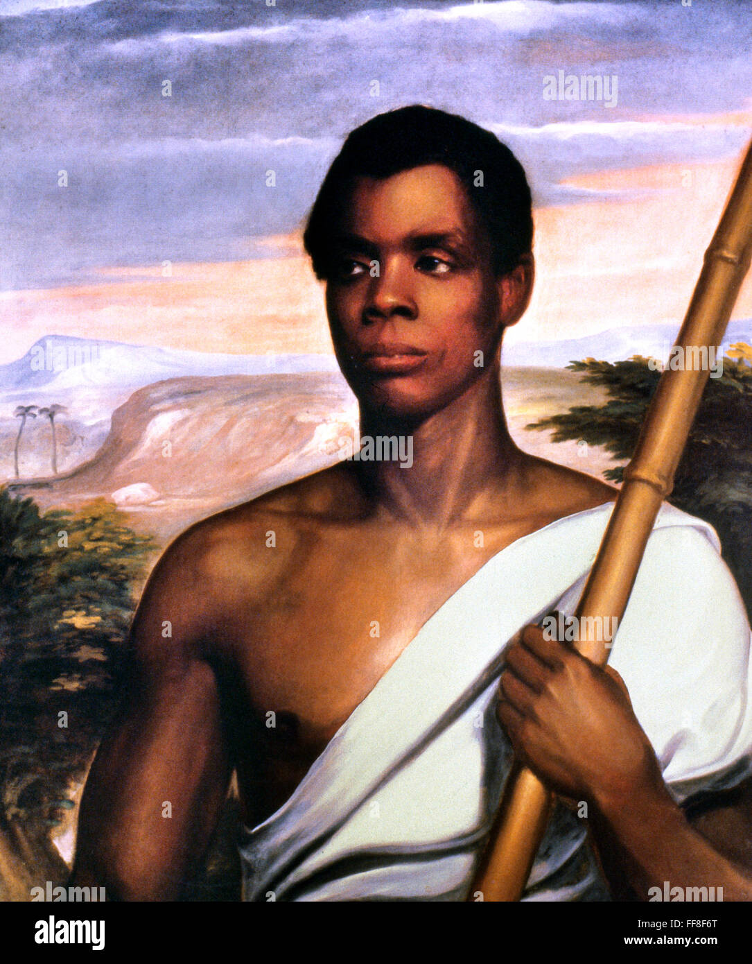 JOSEPH CINQUE (1815-c1879). /nLeader der "Amistad" Slave Meuterei, 1839 ...