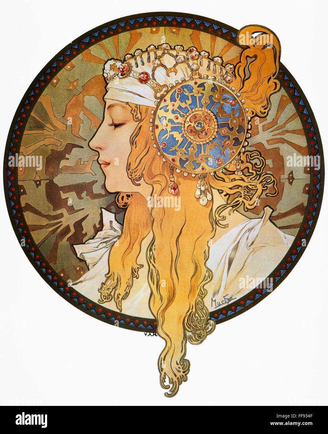 MUCHA: POSTER, 1900. /nPoster Design, 1900 von Alphonse Mucha ...