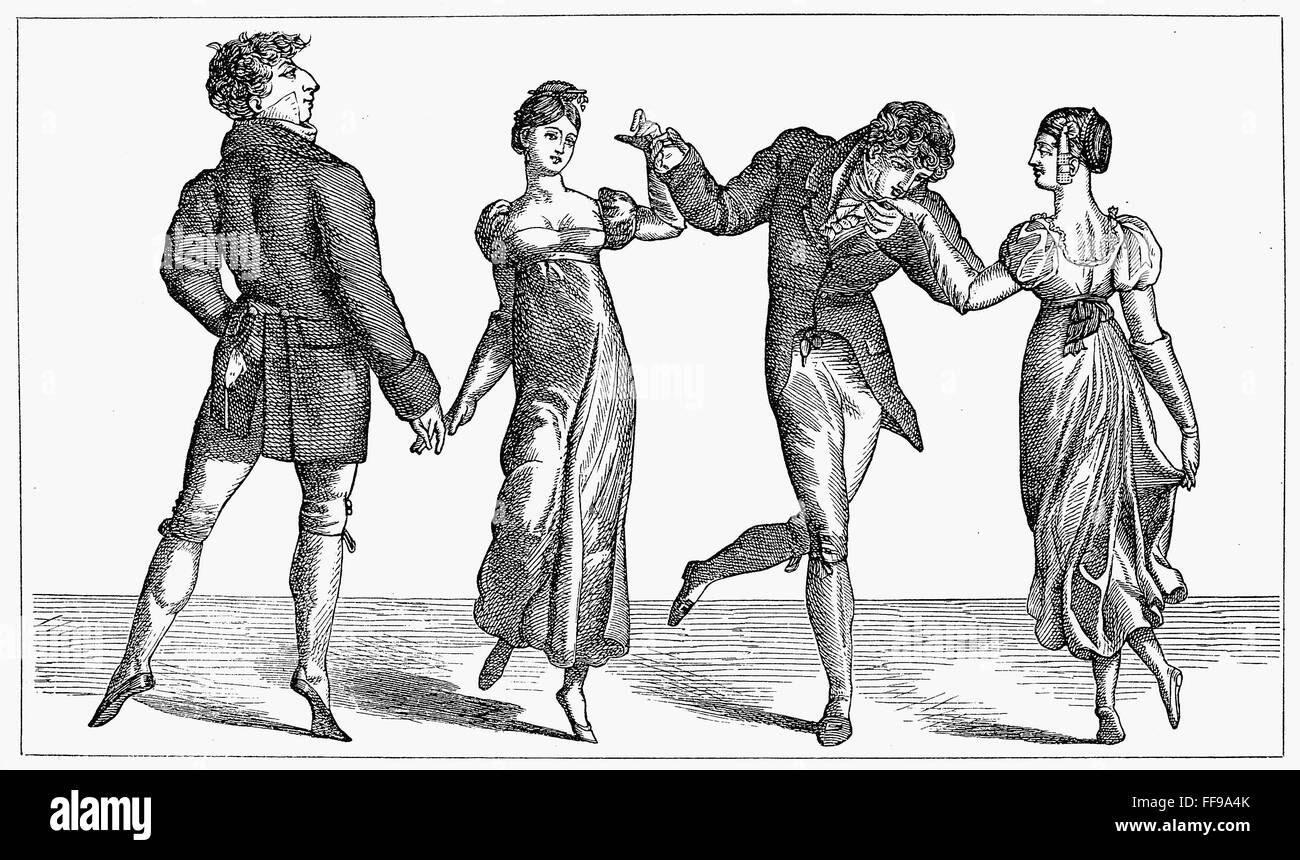 QUADRILLE, 1820. /nThe Marquis von Worcester, Lady Jersey, Clanronald ...