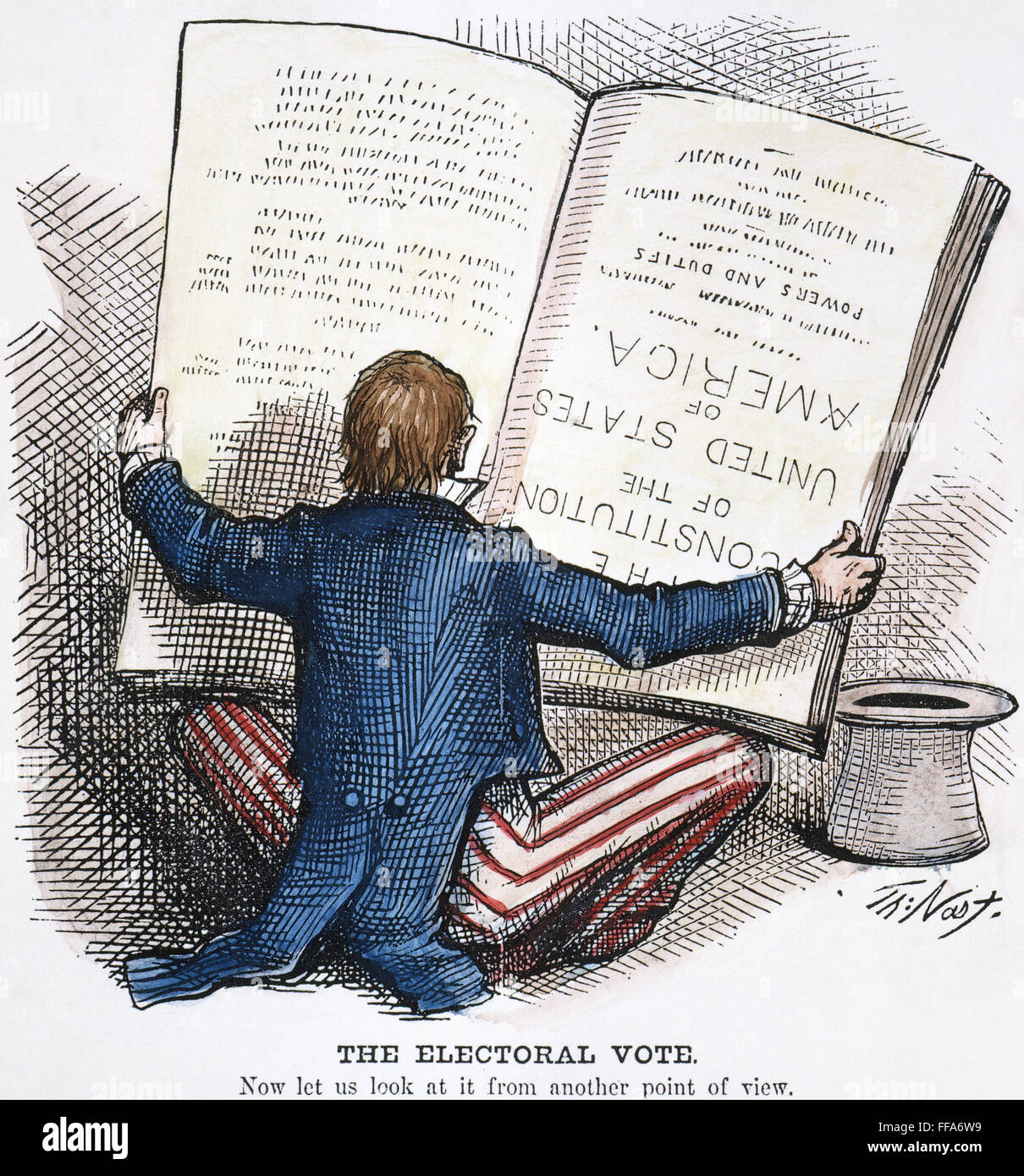 WAHL-CARTOON, 1876. /n'The Electoral Stimme. "/nContemporary ...