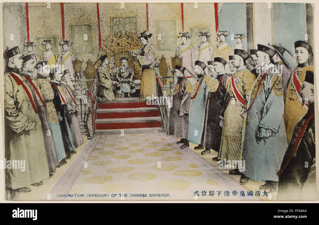 CHINA: KAISER P ' U YI. /nChinese Souvenir Postkarte zur Erinnerung an ...