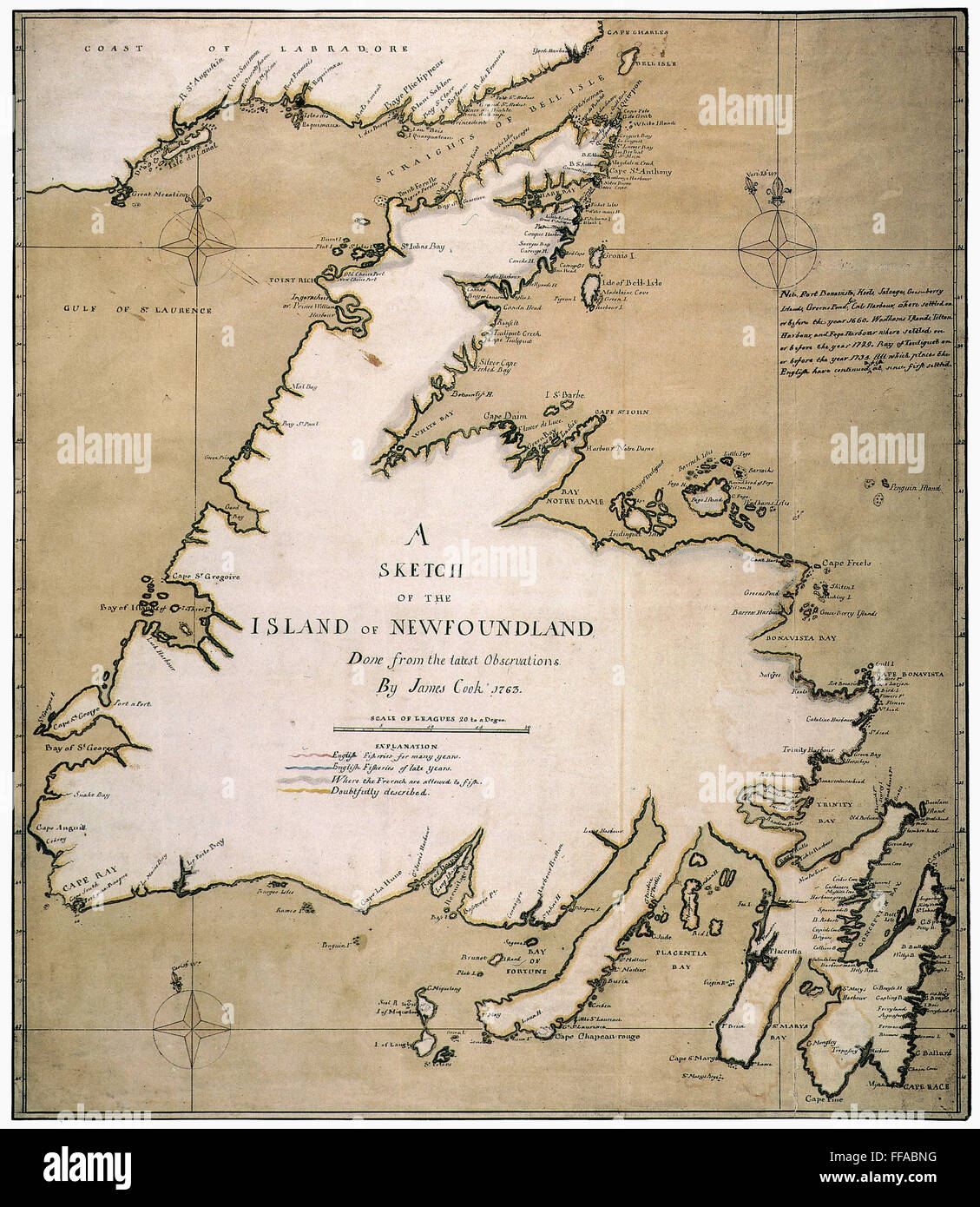 James cook map cook island -Fotos und -Bildmaterial in hoher Auflösung ...