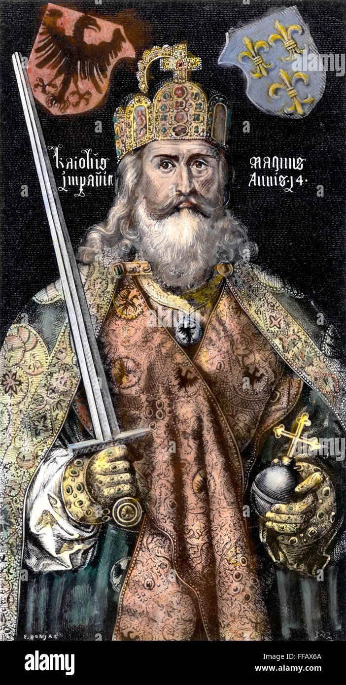 KARL DER GROßE (742-814). /nKing der Franken, 768-814, und Kaiser des ...