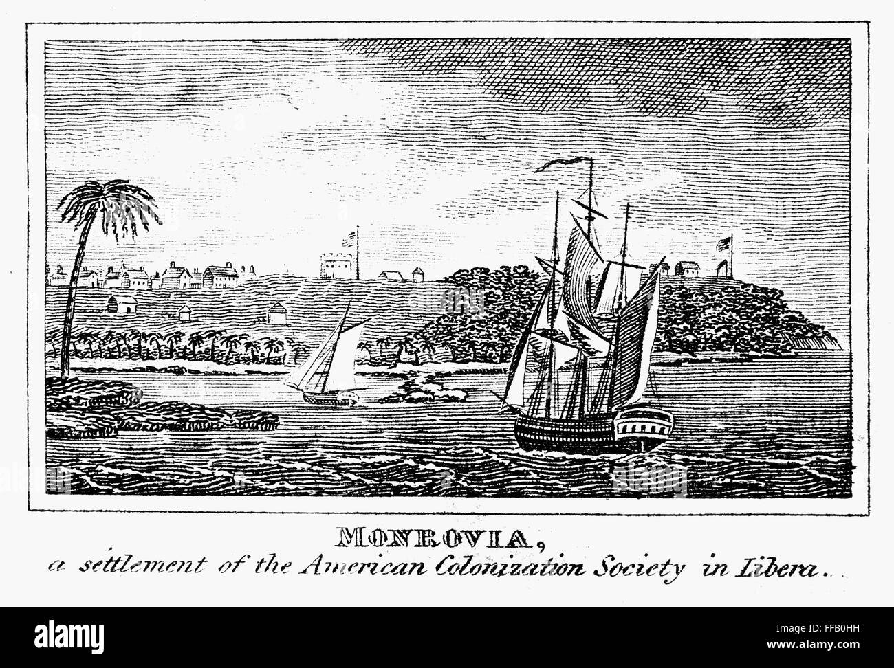 LIBERIA: BEFREITE SKLAVEN 1832. /nFreed Sklaven aus den Vereinigten ...