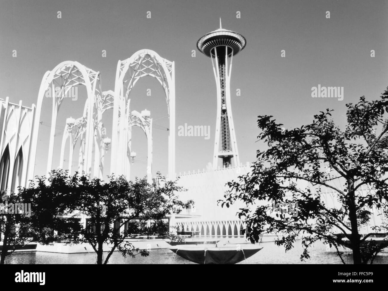 SEATTLE WELTAUSSTELLUNG. /nThe Space Needle bei Century 21 Exposition ...
