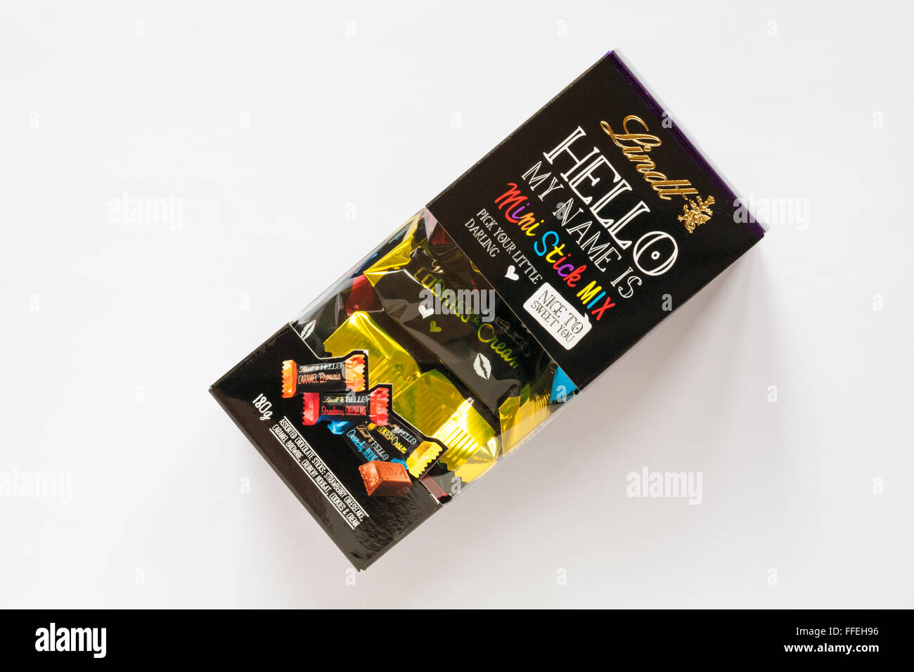 Box of lindt hallo mein name ist mini stick mix -Fotos und ...