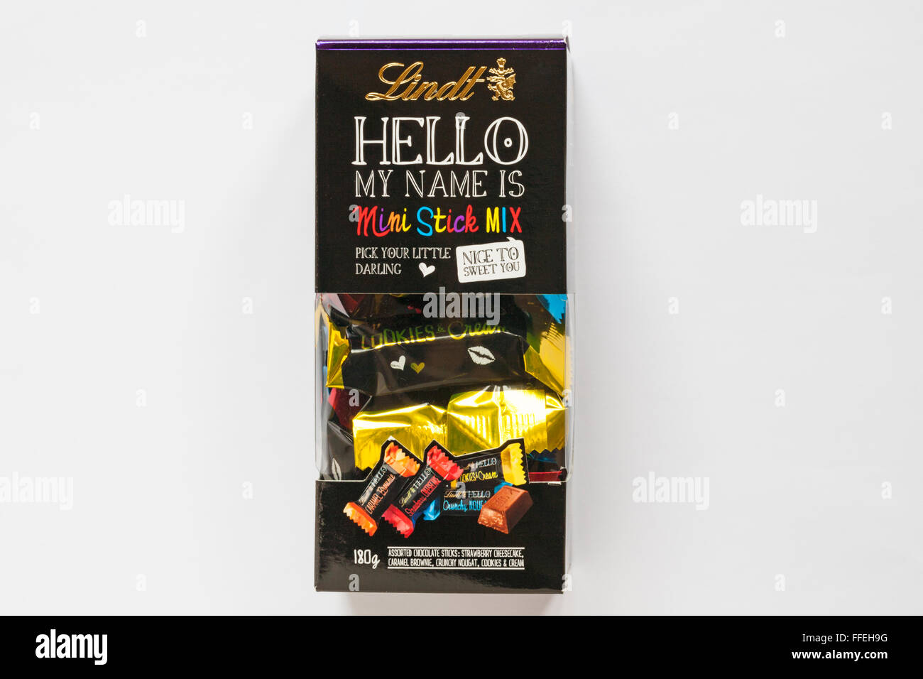 Box of lindt hallo mein name ist mini stick mix -Fotos und ...