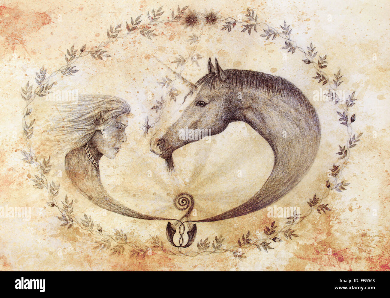 Einhorn gesicht malen -Fotos und -Bildmaterial in hoher Auflösung – Alamy